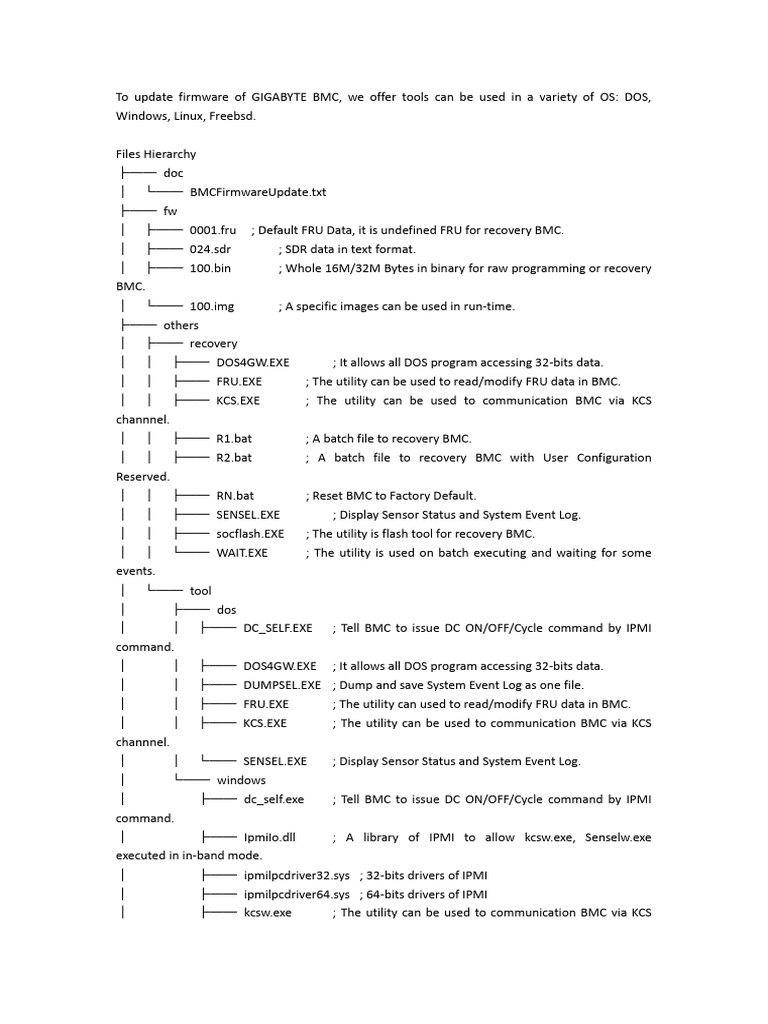 To Update Firmware of GIGABYTE BMC | PDF | Shell (Computing) | Software