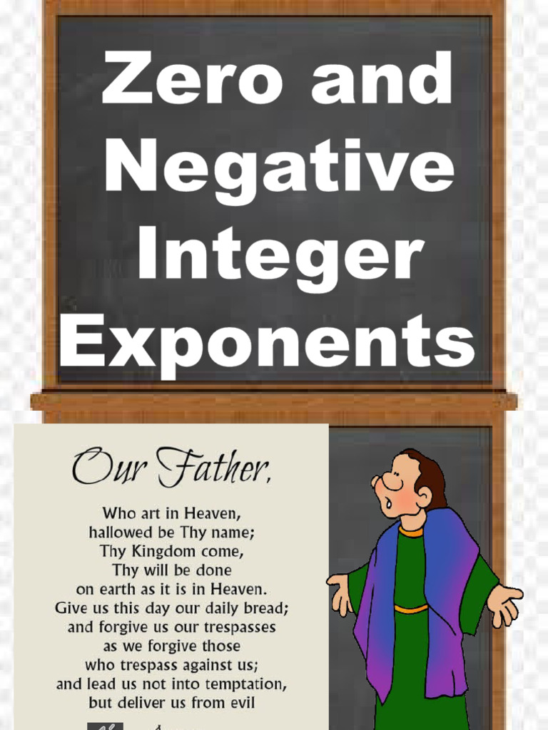 Lesson Zero and Negative Integer Exponents | PDF