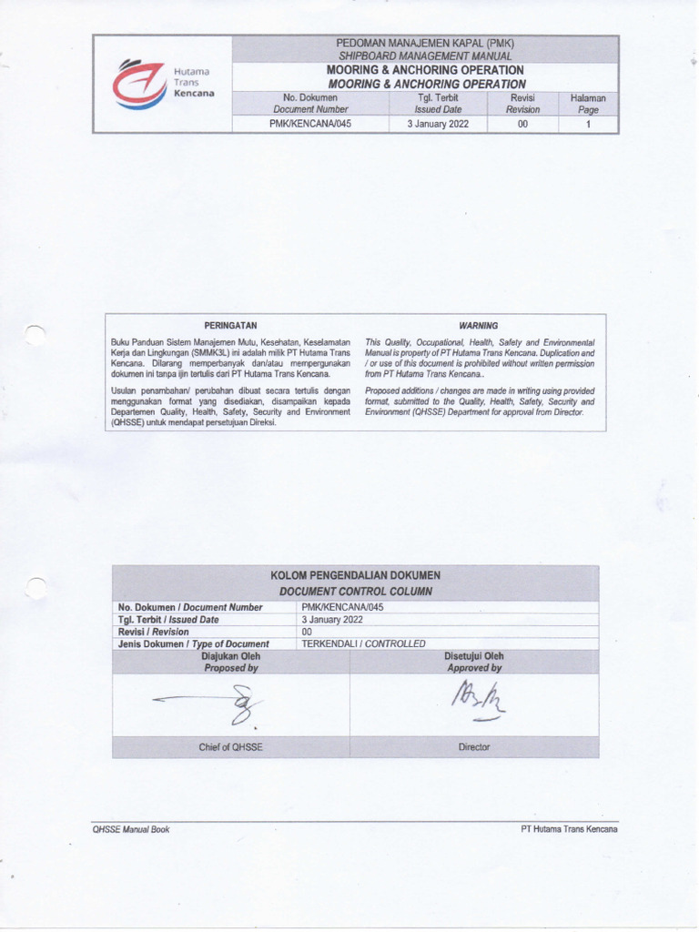 PMK Kencana 045 | PDF