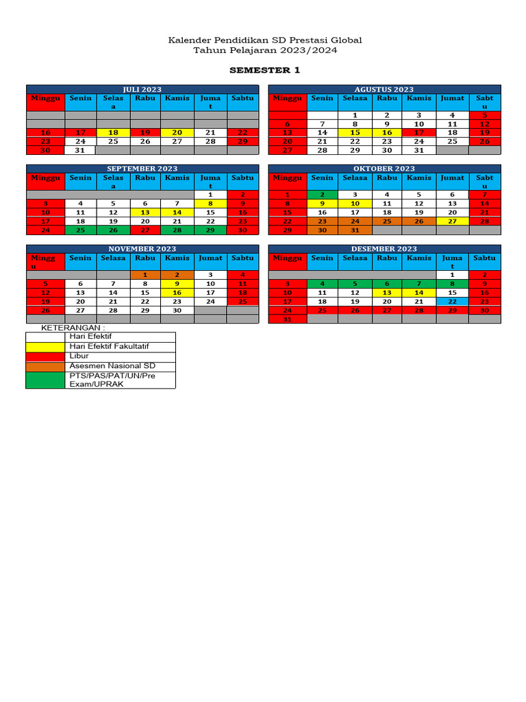 Kaldik Ta. 2023-2024 | PDF