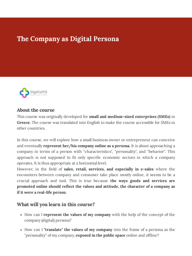 The Company As Digital Persona ZZIrRauo | PDF | Communication | Social ...