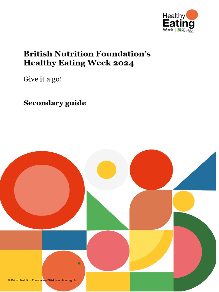 British Nutrition Foundation’s healthy week 2024 | Download Free PDF ...
