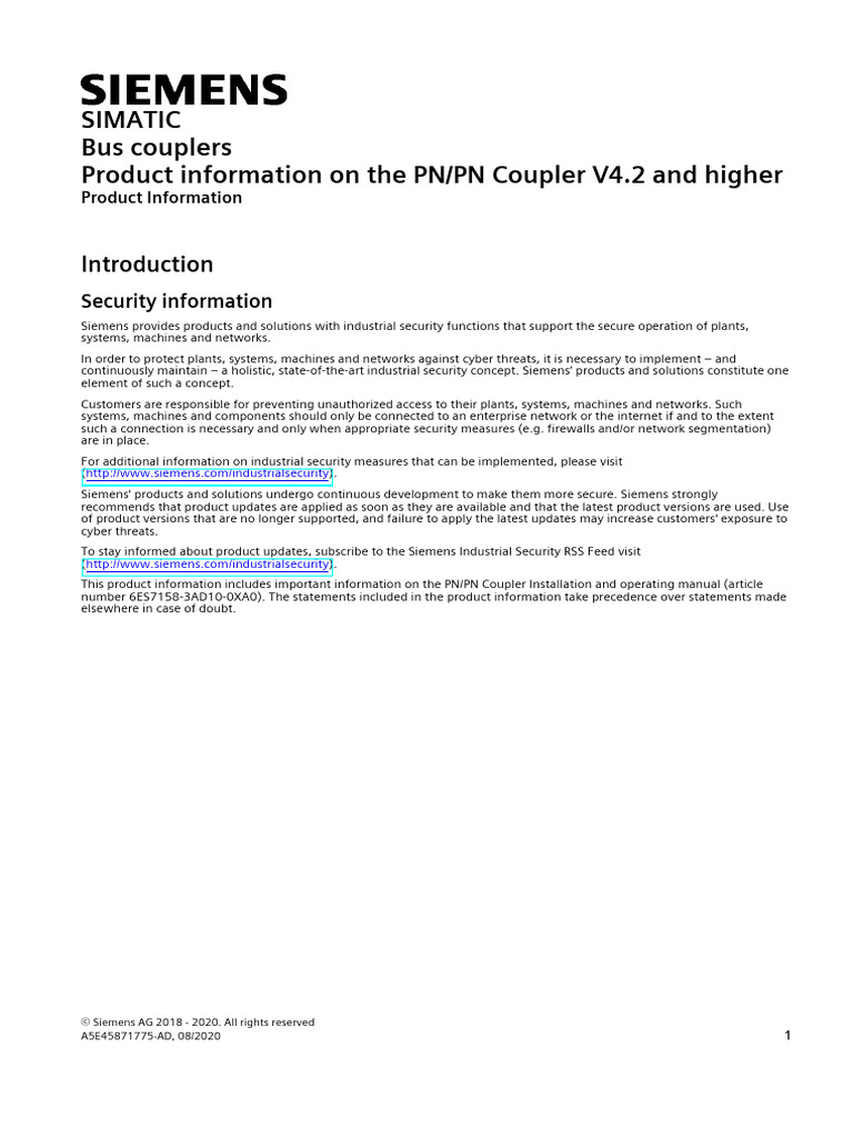 PN/PN Coupler Configuration Guide | PDF | Computer Networking | Computing