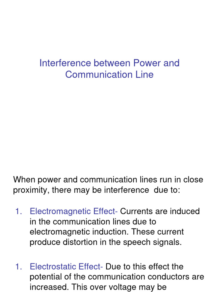 11 Interference Pdf Voltage Electromagnetic Interference
