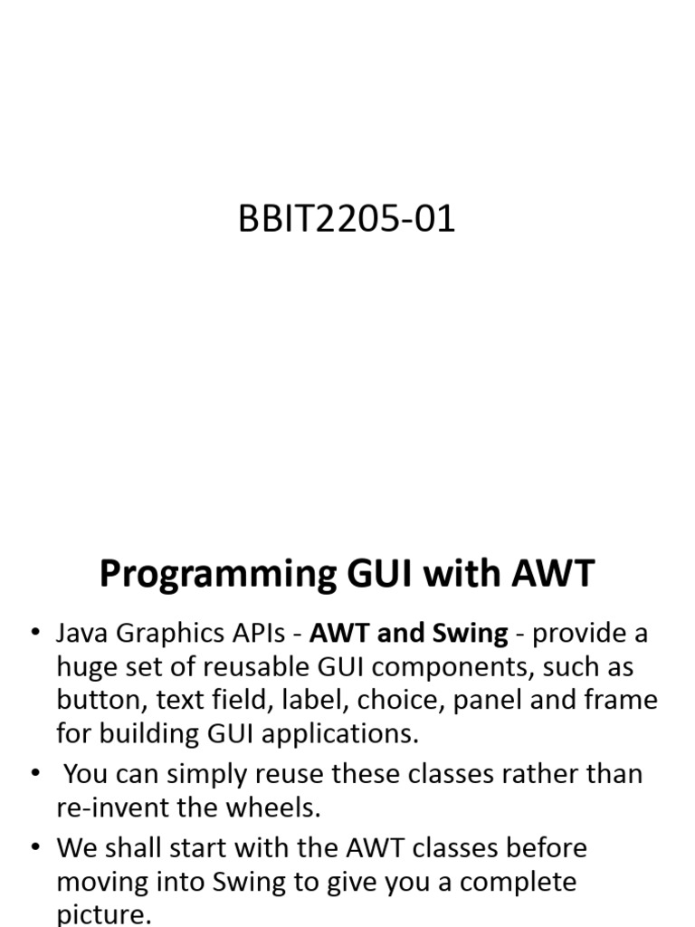 Bbit2205 01 Awt 2024 Pdf Class Computer Programming Window Computing