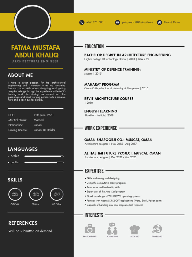 Fatima CV | Download Free PDF | Oman | Software