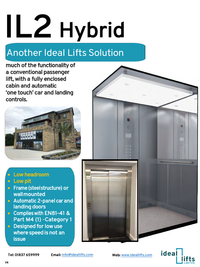 Hybrid Lift Solutions for Low Headroom | PDF | Elevator | Door