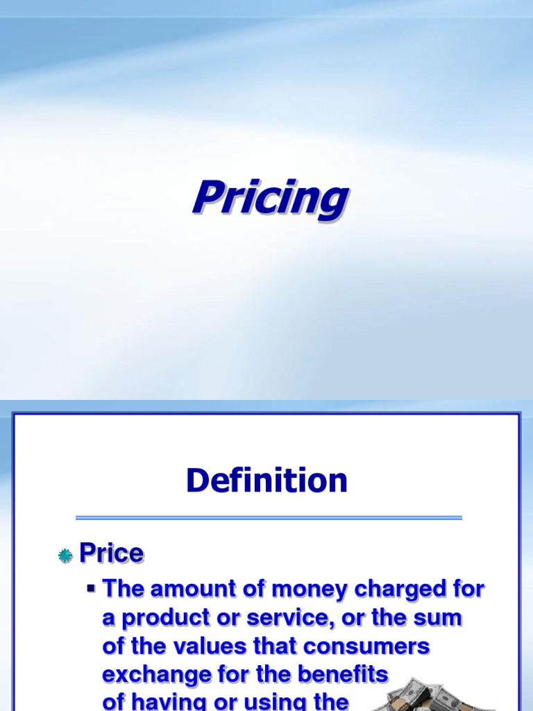 Pricing | PDF | Pricing | Marketing