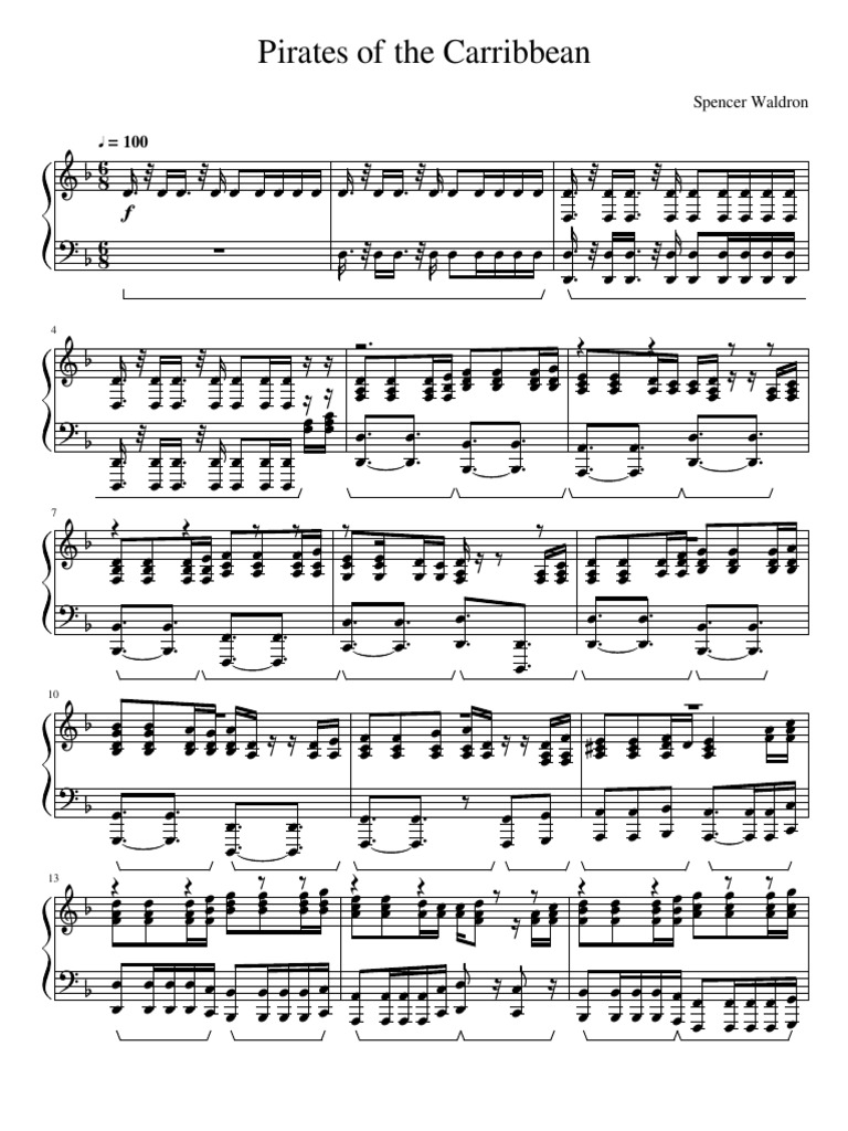 Pirates of The Caribbean Score | PDF