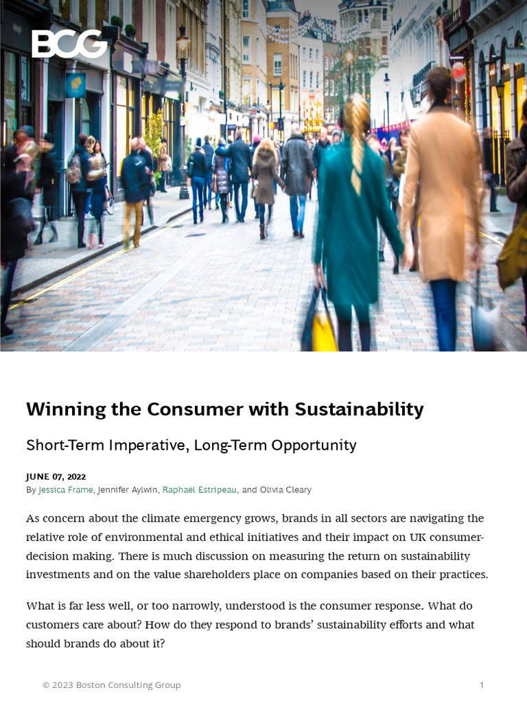 Uk Consumer Interest in Sustainability | PDF | Brand | Sustainability