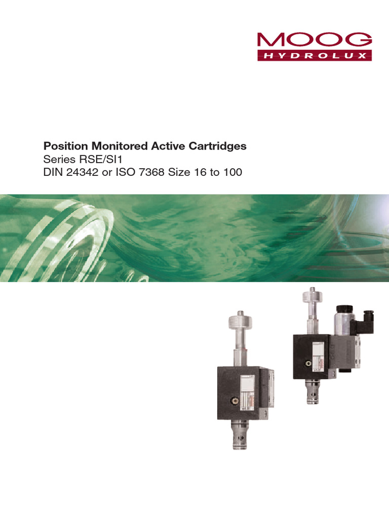 Moog Hydrolux Rse Si1 Series Position Monitored Active Cartridge Valves ...