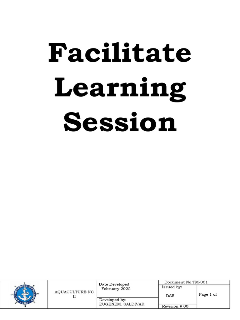 Facilitate Learning Session FINAL | PDF