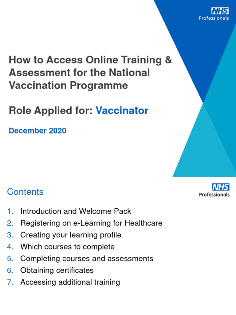Vaccinator Online Training User Guide | PDF | Educational Technology | Computing