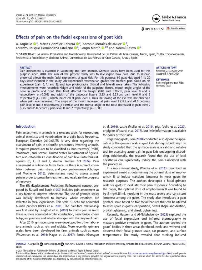 Effects_of_pain_on_the_facial_expressions_of_goat_ | PDF | Pain ...