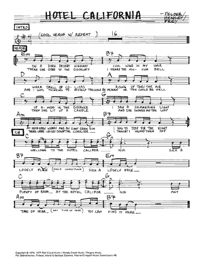hotel california | PDF