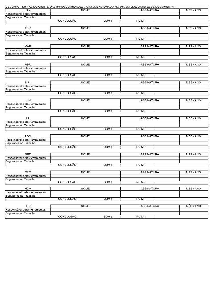 Chec-List de Carrocinha de Reboque | PDF