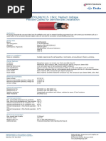 Dekoron Cable Specification Sheet | PDF | Wire | Electric Power