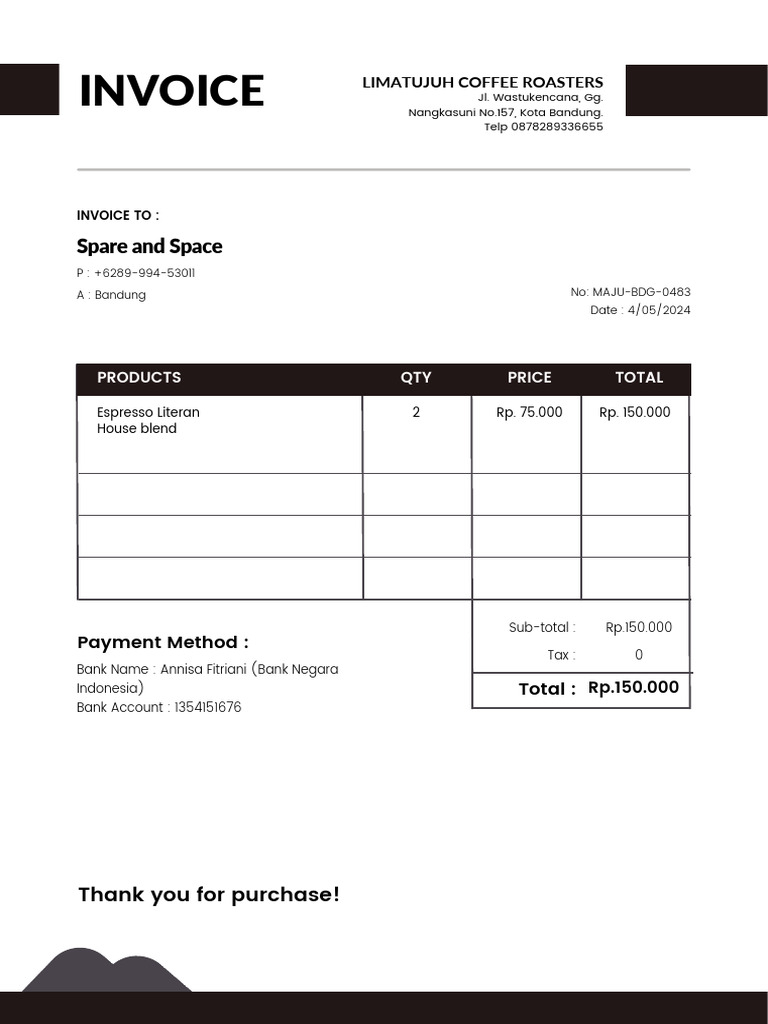 Invoice 4 Maret | PDF