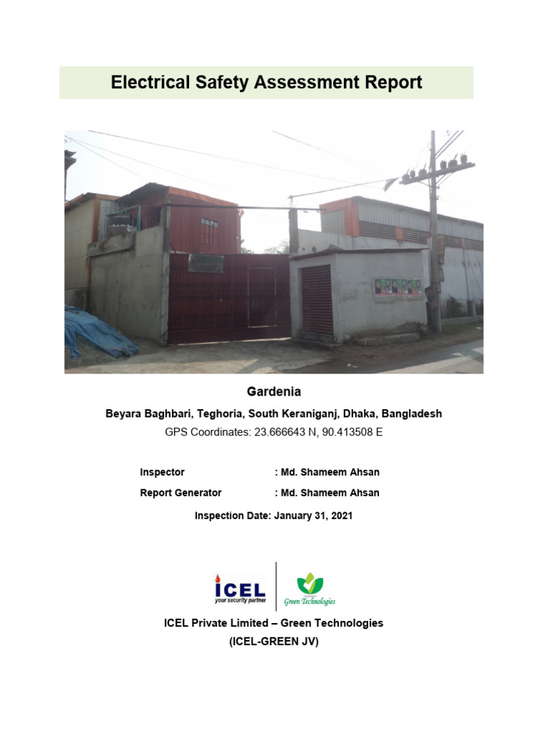 Electrical Safety Report for Gardenia | PDF | Electrical Wiring ...