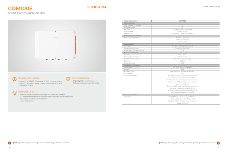 com100e-datasheet | PDF | Telecommunications Engineering | Wireless