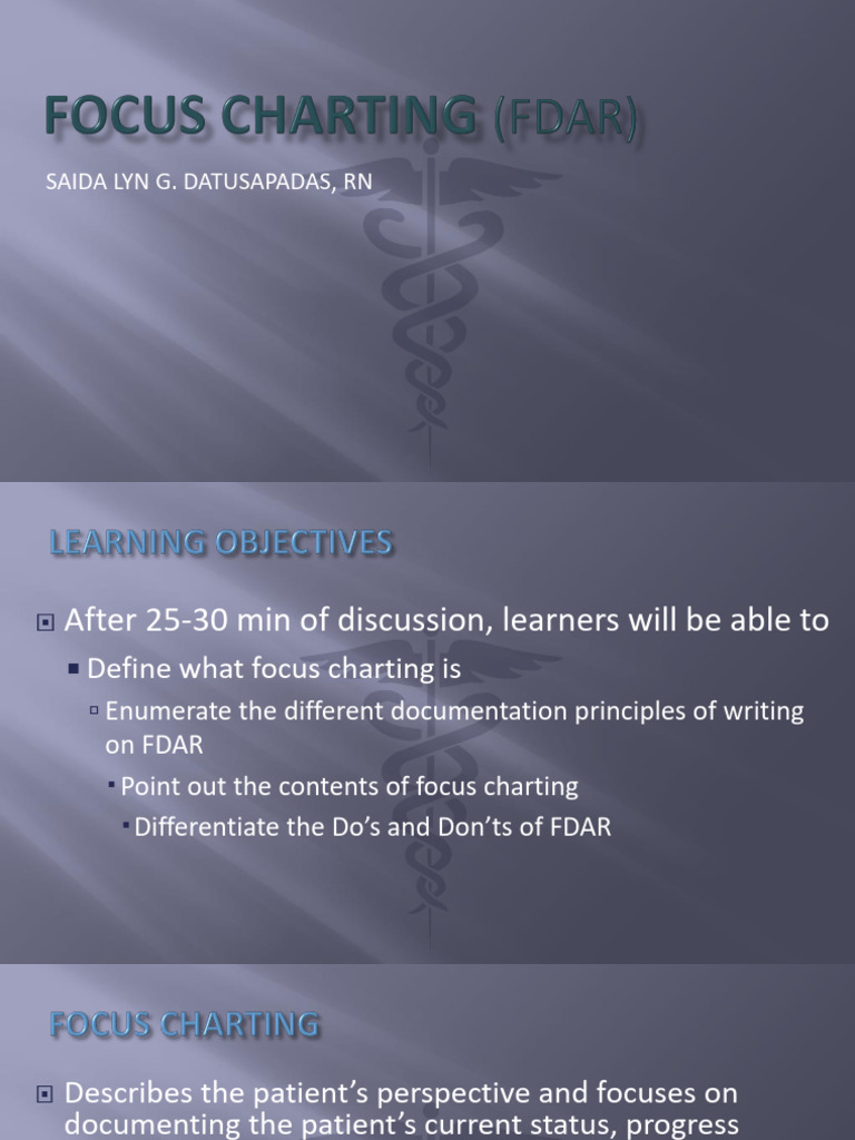Focus Charting Fdar | PDF | Nursing | Patient