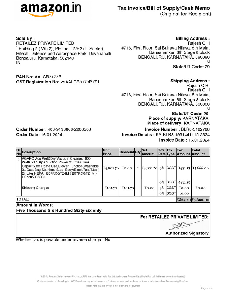 Agaro | Download Free PDF | Payments | Invoice