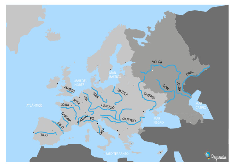Mapa Rios Europa | PDF