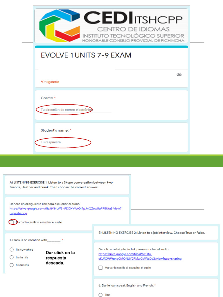 LEVEL 1 UNITS 7-9 EXAM PRACTICE SS | PDF