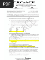 ReSA B45 AUD Final PB Exam Questions Answers Solutions-1 | PDF | Financial Audit | Audit