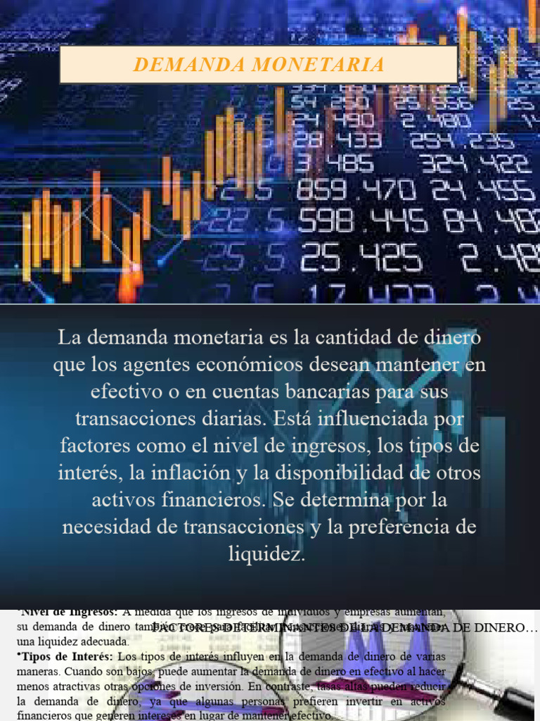 Demanda Monetaria Diapositiva Economia | Descargar gratis PDF | Interés ...