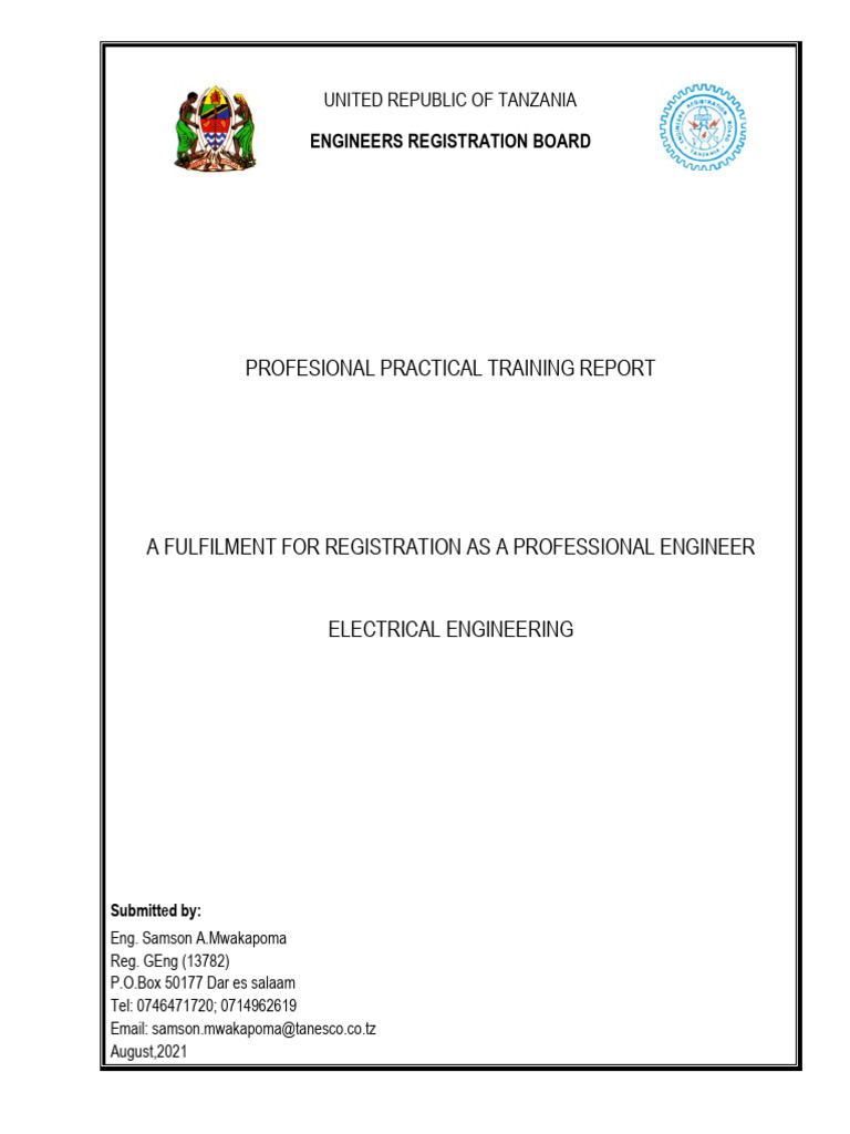 Practical Training Report - Edited | PDF | Electrical Substation ...
