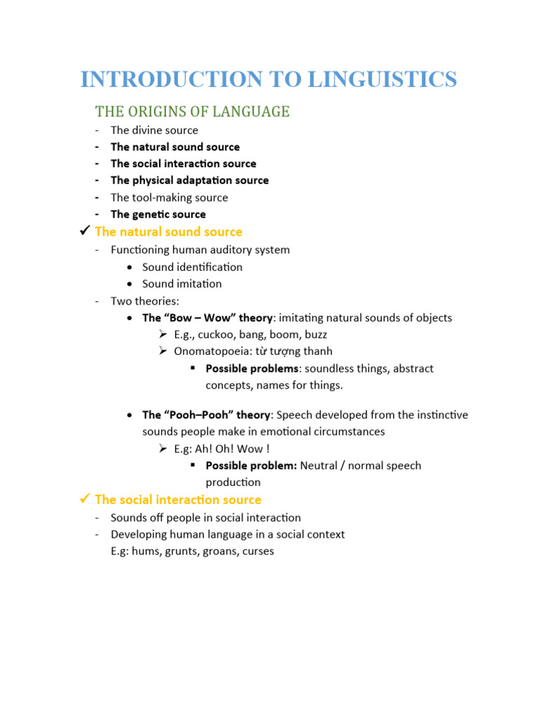 Introduction To Linguistics | PDF | Second Language | Syllable