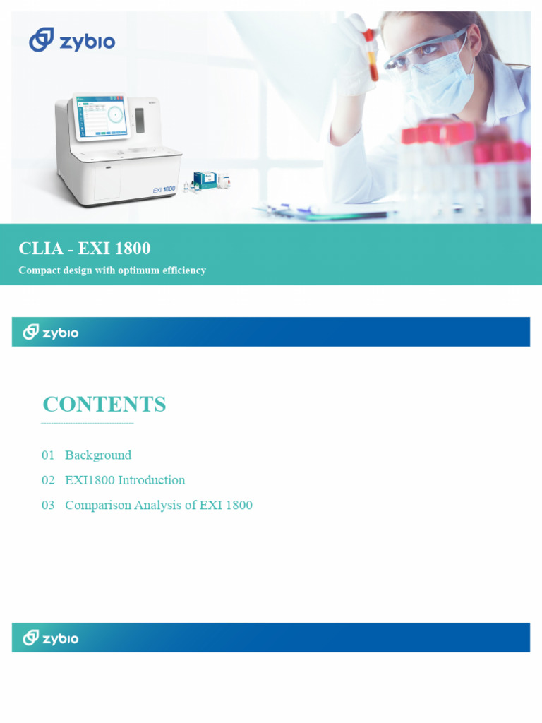 Zybio EXI 1800 Introduction 24.2 | PDF | Immunoassay