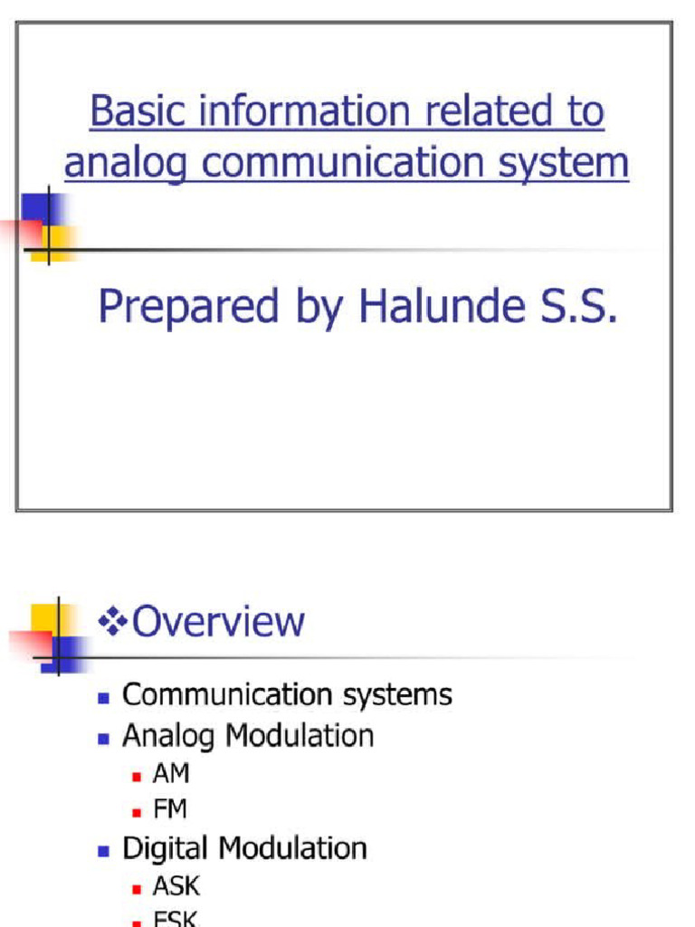 7 Analog Communication | PDF