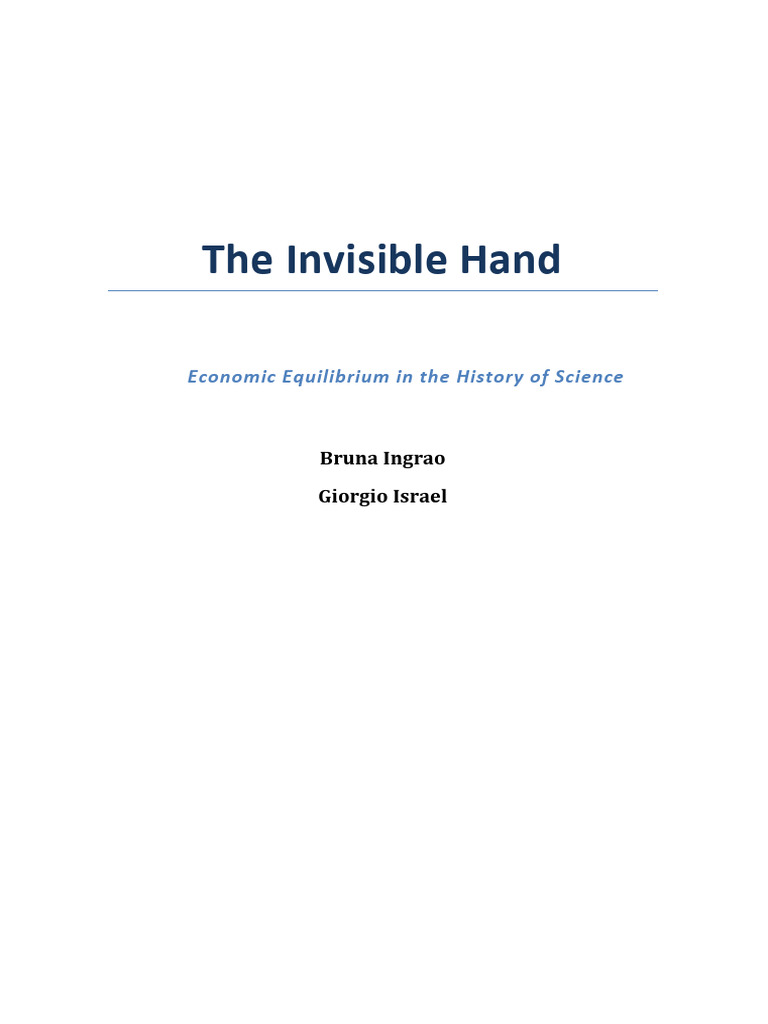 The Invisible Hand Economic Equilibrium | Download Free PDF | General ...