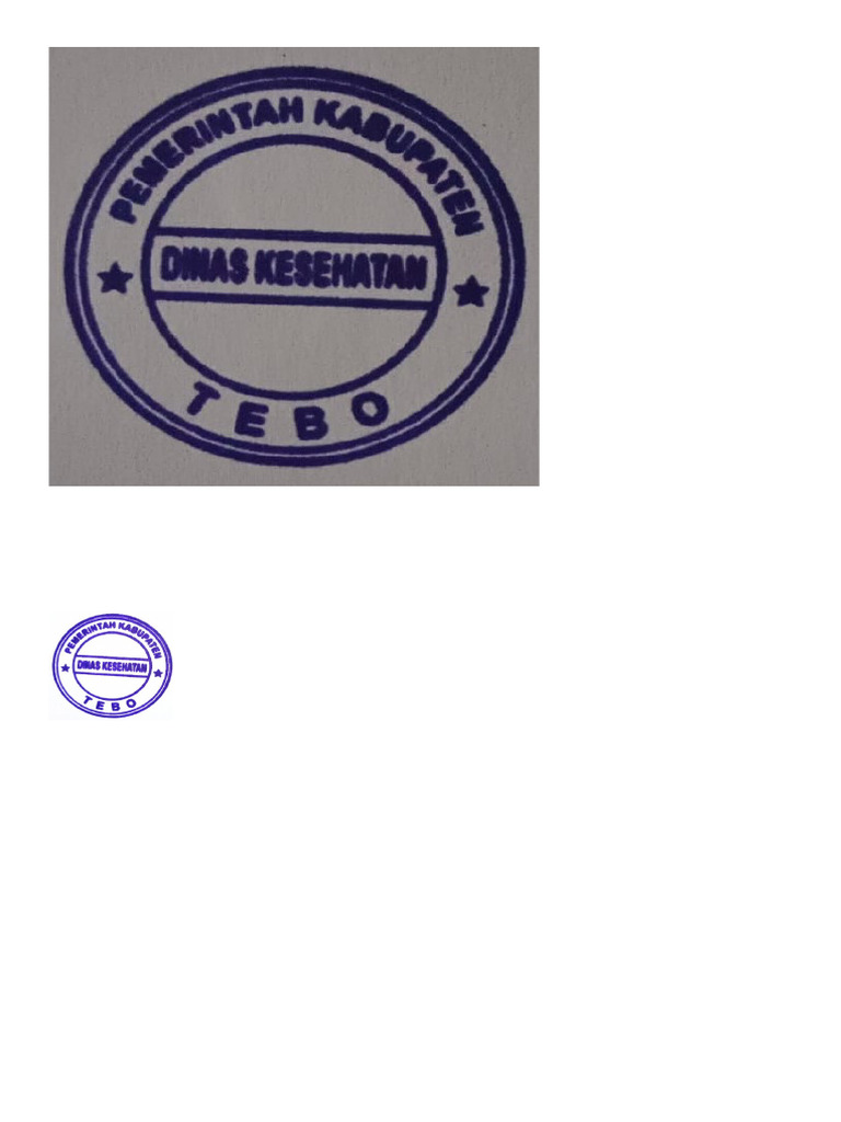 Stempel Dinas KEsehatan | PDF