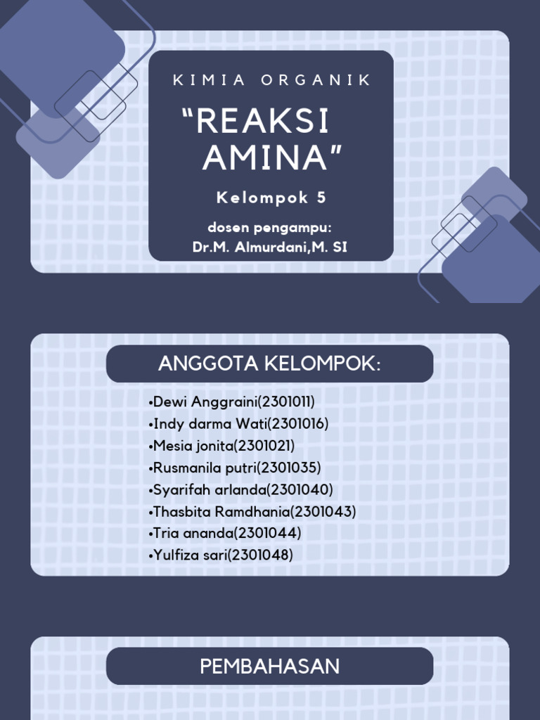 Kelompok 5 Reaksi Amina | PDF