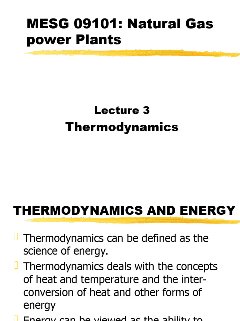 Lecture 3 Laws of thermodynamics | PDF | Heat | Thermodynamic Equilibrium