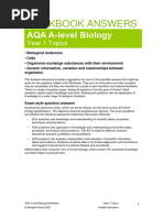 Biology Aqa Check List A Level | PDF | Biology | Genetics
