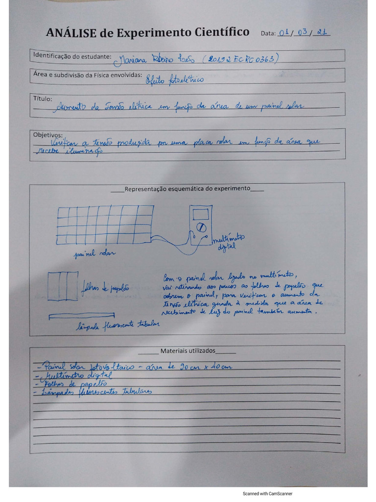 Atividade 14 - Mariana Ribeiro Leão - Física Experimental | PDF