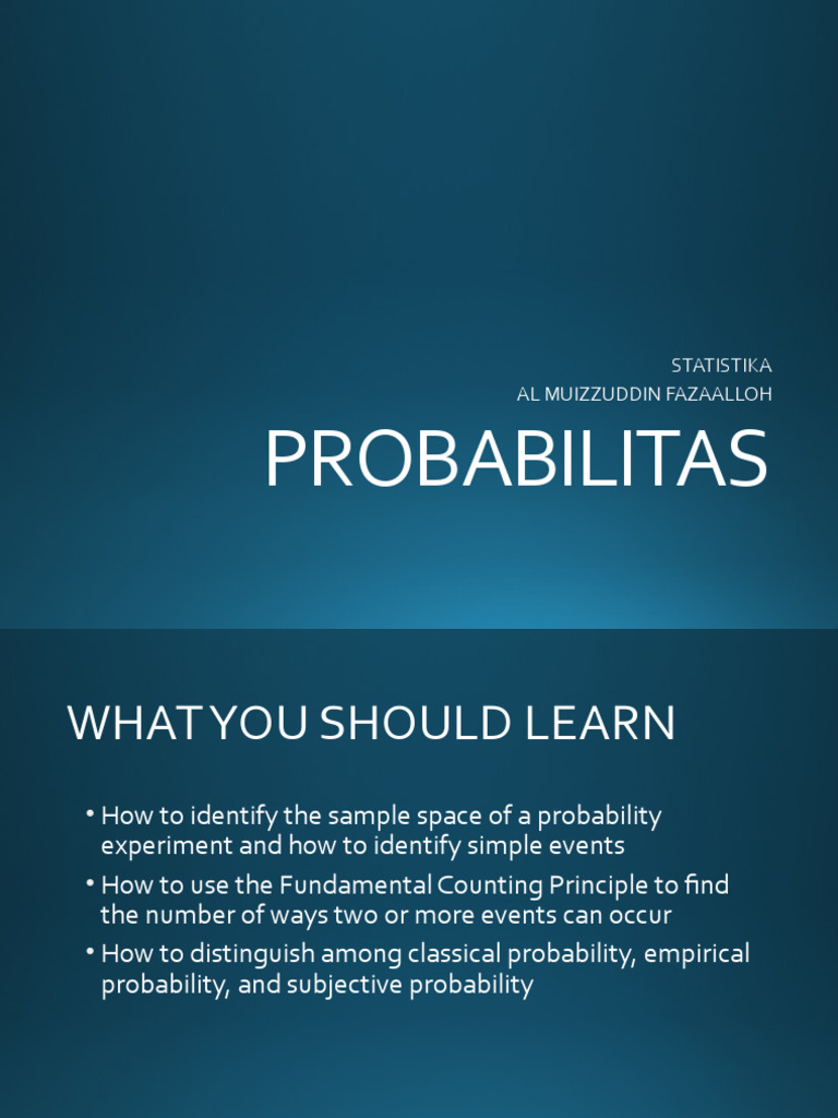Probability | Download Free PDF | Probability | Experiment