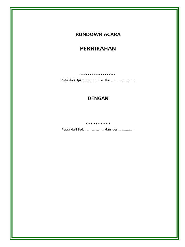 Rundown_acara_akad_nikah_and_resepsi_aca | PDF