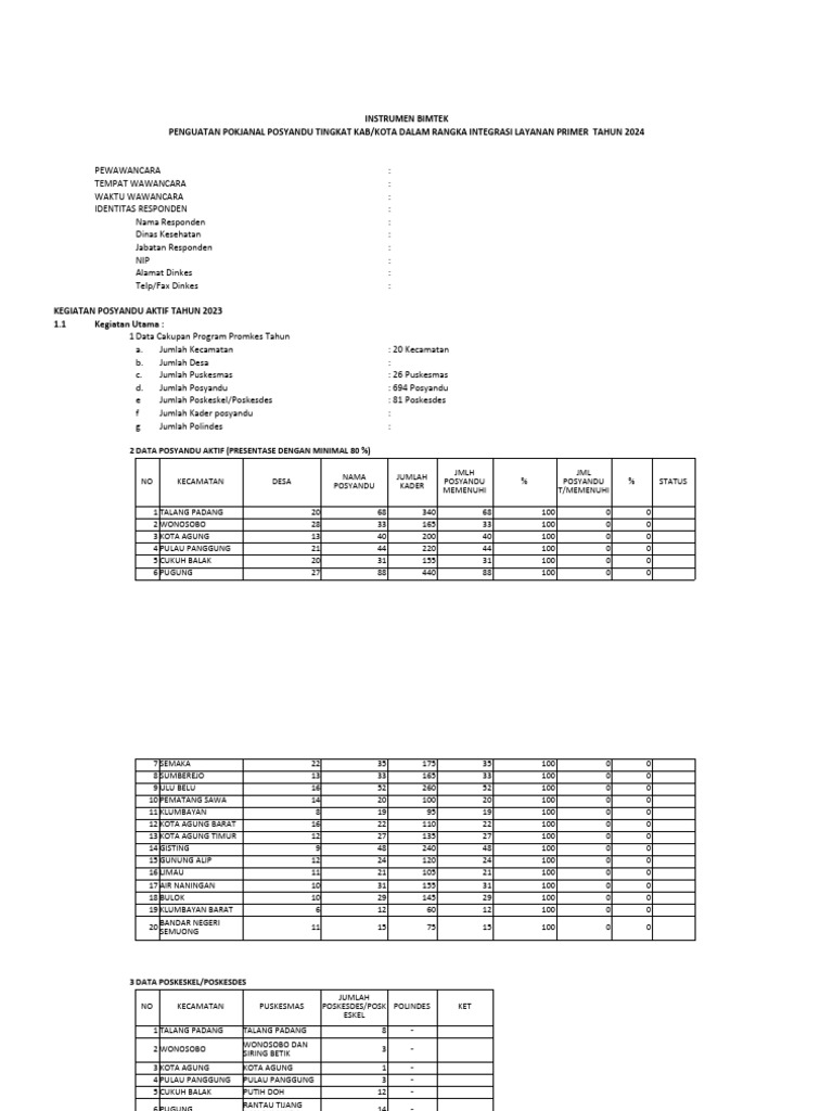 Form Pontren 2024 | PDF