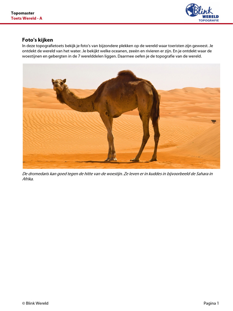 TopoMaster Wereld Tussentoets A | PDF