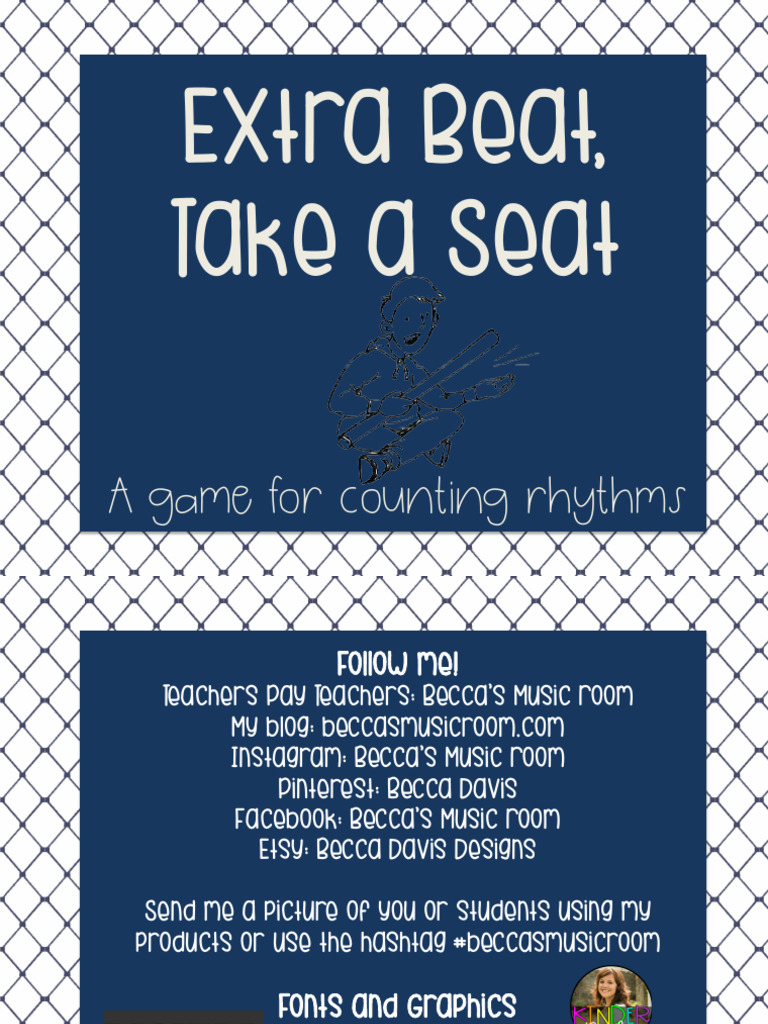 Extra Beat, Take A Seat: A Game For Counting Rhythms | PDF