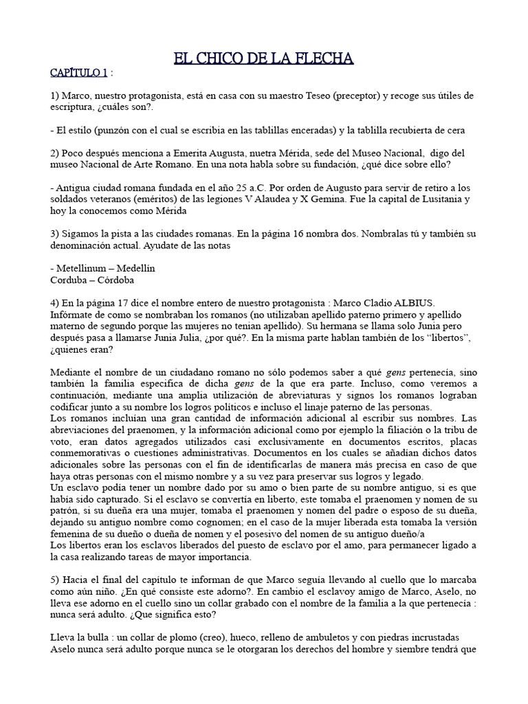 El Chico de La Flecha - Odt - 0 | PDF | Roma antigua