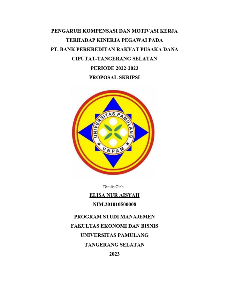 Proposal Metlit Elisa Nur Aisyah | PDF | Seni
