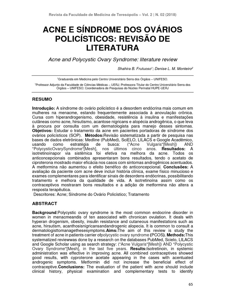 Acne e Sop | PDF | Testosterona | Remédio