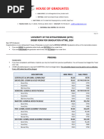 CPUT Graduation Attire Order Form 2025 | PDF