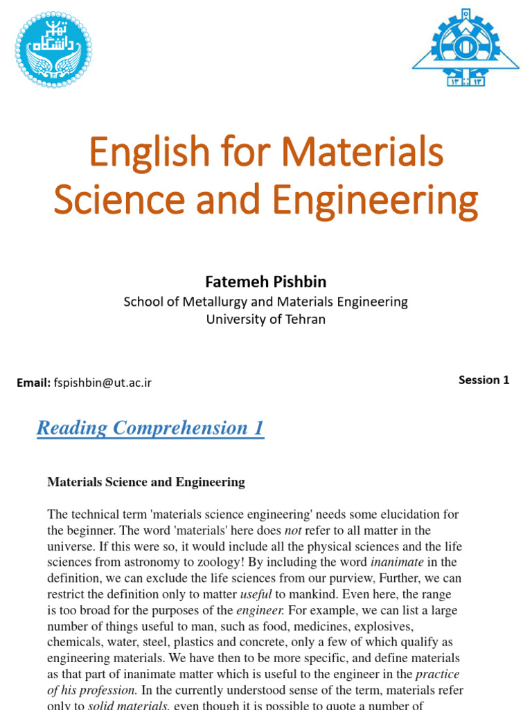 English For Mat Sci-1 | PDF | Crystal Structure | Crystal